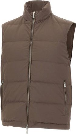 Eleventy Homme, Vestes, Brun, Taille: M Gilet sans Manches