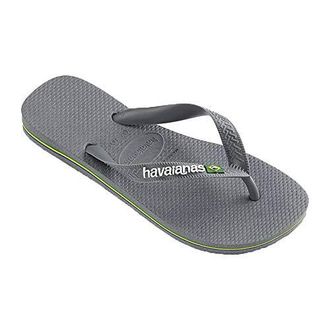 Havaianas Mixte Brasil Logo Tongs, Steel Grey Steel Grey, 25/26 EU