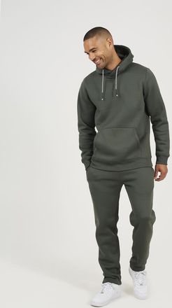 Brave Soul Ensemble sweat &agrave; capuche &agrave; col crois&eacute; et pantalon de jogging - Vert