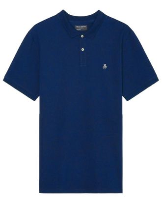 Marc O'Polo Piqu&eacute;-Poloshirt mit Monogramm-Stickerei, Regular Fit in