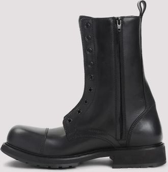Balenciaga Stiefel - Polished Calf Leather Ankle Boots - Gr. 44 (EU) - in Schwarz - f&uuml;r Damen