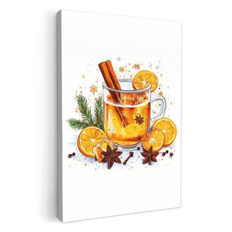 MuchoWow &copy; Weihnachtsdeko Leinwandbild 80x120 cm Dekoration Wohnzimmer Bilder Pictures Weihnachtsgeschenke Decoration Living Room Deko Moderne Bild Geschenke H