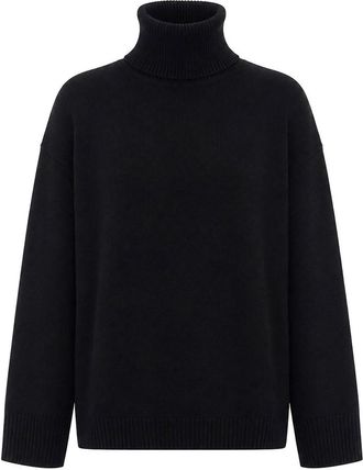 Allude Pull Col Roul&eacute; - Noir