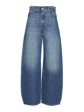 7 For All Mankind Schlagjeans - Blau