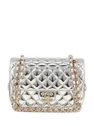 Chanel sac à bandoulière Timeless à design matelassé - Argent