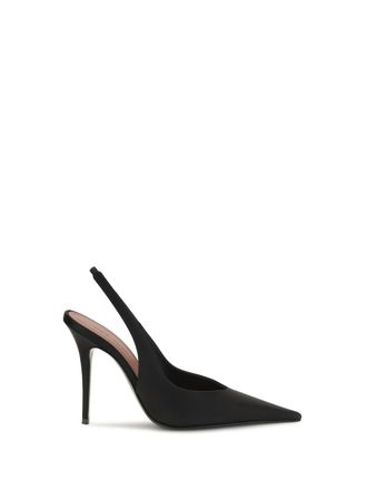 Amina Muaddi Anok Heel - Black