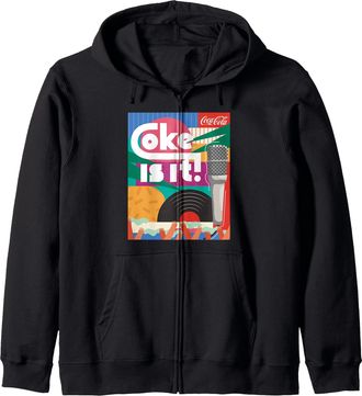 Coca Cola Ware Coke is It! Vintage Music Poster Kapuzenjacke