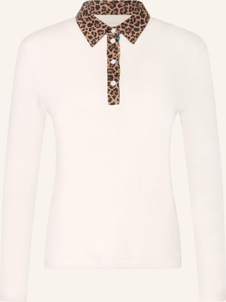 Marc Cain Jersey-Poloshirt weiss