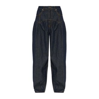 Ganni Loose-Fit High-Rise Jeans - - Jeans - Damen - Blau - W26 L33