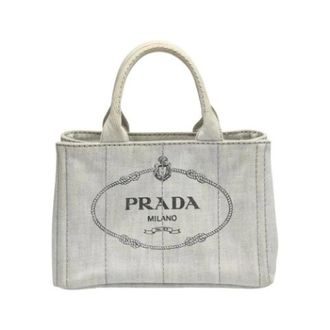 Prada Pre-owned Canvas Tote Bag - - Pre-owned - Damen - Wei&szlig; - ONE SIZE