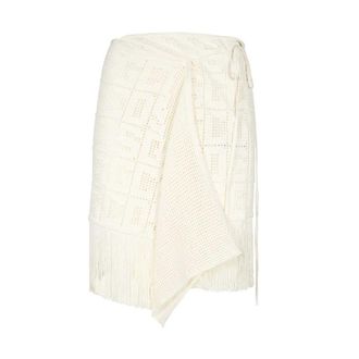 GCDS Stilvoller Strickrock mit Logodetail - - Skirts - Damen - Beige - S