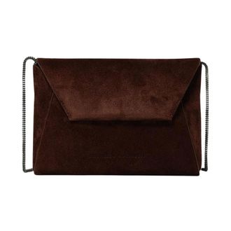 Brunello Cucinelli Femme, Sacs, Rouge, Taille: ONE Size Envelope Clutch