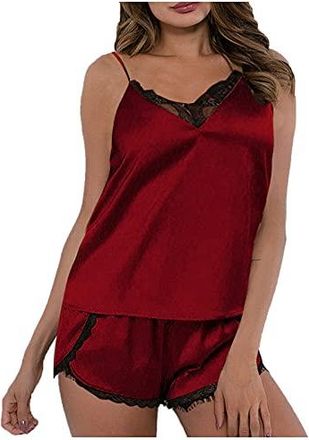 Generic Lingerie sexy de No&euml;l pour femme - Sous-v&ecirc;tement Camisole Mode String Femme Rouge Sexy, rouge, XXL