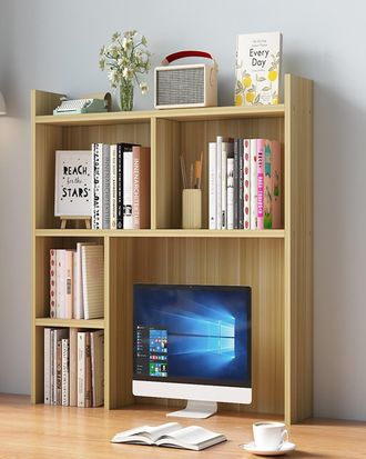 Generic Schreibtisch Regal, Mehrschichtiges Studenten-Computerregal, Bücherregal Fürs Wohnheim, Geeignet Für Und Schlafzimmer