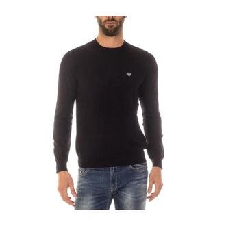 Armani Jeans Gem&uuml;tlicher Strickpullover - - Knitwear - Herren - Schwarzk - S