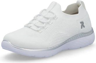 Rieker Femme Baskets M5074, Dame Baskets Basses,Chaussure Basse,Chaussures de Rue,Loisirs,Sport,Blanc (Weiss / 80),36 EU / 3.5 UK