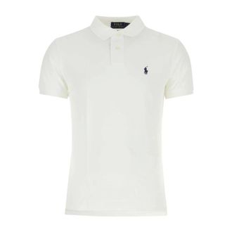 Polo Ralph Lauren Homme, Tops, Blanc, Taille: XL Polo en maille coupe slim sur mesure
