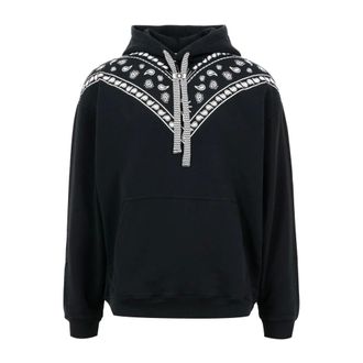 Marcelo Burlon Homme, Sweatshirts et sweats &agrave; capuche, Noir, Taille: XL Bandana Sweat &agrave; capuche