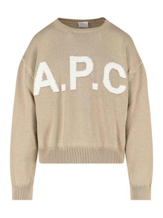 A.P.C. A. P.C. Pull Col Rond - Beige