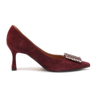 Roberto Festa Milano Burgunder Wildleder High Heel Schuhe - - Shoes - Damen - Lila - 36 EU