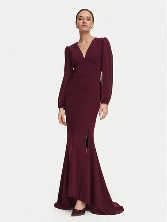 Rinascimento Rinascimento Abendkleid CFC0130450003 Dunkelrot Slim Fit
