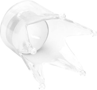 Cabilock Romantisches Kerzenst&auml;nder-Kronen-designmaterial Aus Glas F&uuml;r Heim- Und Hochzeitsdekorationen