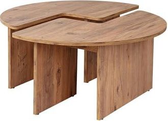 Dmora Couchtisch Codroipo 90x90x41h cm Braun, Quadrat