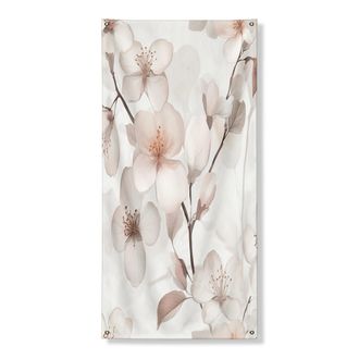 Generic Fr&uuml;hlingsabstrakt &Auml;pfel Bl&uuml;ten Blumen Au&szlig;ent&uuml;rabdeckung 91,4 x 183,9 cm, einfache niedliche Blumen, Haus, Haust&uuml;r, Banner, Eingang, Ausgang, Dekoratio