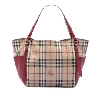 Burberry Pre-owned Toile sacs-ports-paule - Femme - Pre-owned - Beige - Taille: ONE Size