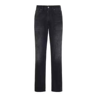 Maison Margiela Homme, Jeans, Noir, Taille: W34 Jean cinq poches