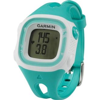 Garmin Laufuhr Forerunner 15 T&uuml;rkis / Wei&szlig; (Standard) mit Herzfrequenz-Brustgurt
