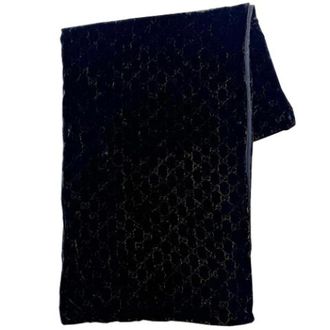 Gucci unisex, Pre-owned, Noir, Taille: ONE Size Pre-owned Soie foulards