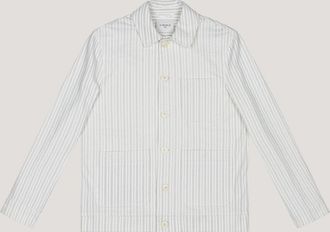 Circolo 1901 Striped work jacket, Indaco 002 Striped, M, Man