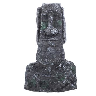 Amosfun Steingarten-Statue R&ouml;mische Statuendekor Osterinsel-kopfstatue Simulation Steingarten-landschaftsgestaltung F&uuml;r Aquarien Osterinsel-skulptur Moai-Orna