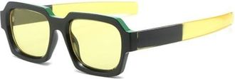 Generic Lunettes De Soleil Tendance &Agrave; Petite Monture For Hommes, Vacances, Sport, Dext&eacute;rieur For Femmes(Yellow)