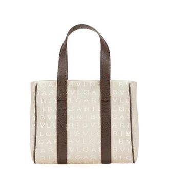 Bulgari Pre-owned Vintage Canvas Handtasche - - Pre-owned - Damen - Beige - ONE SIZE
