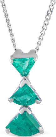 Luxury Bazaar collier à émeraudes - Argent