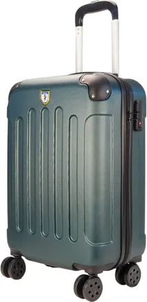 Uttam London 50,8 cm leichte Kabinentasche, Handgepäckkoffer, ABS, wasserabweisend, Easyjet Overhead (56 x 23 x 38 cm) (Olive Green)