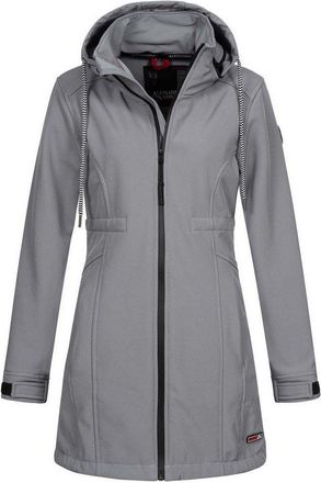 Alessandro Salvarini Softshelljacke Alessandro Salvarini Damen Softshell Jacke AS187 lang mit hohem Stehkragen