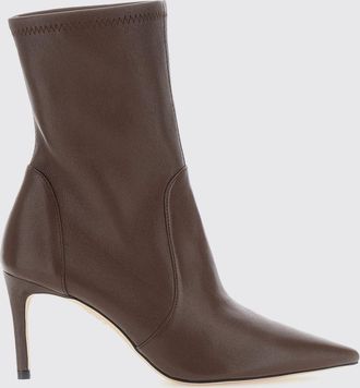 Stuart Weitzman Power Stiefeletten aus glattem Kalbsleder mit Stiletto-Absatz