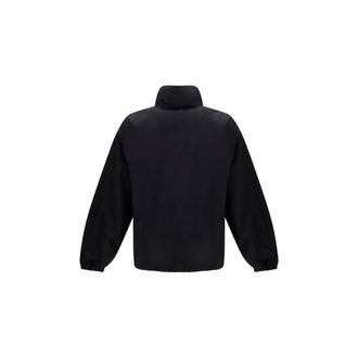 Gucci Mens Black Cotton Full-Length Jacket Clothing