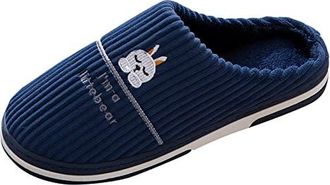 Generic Pantoufles dint&eacute;rieur en coton pour homme l&eacute;g&egrave;res avec mousse &agrave; m&eacute;moire de forme et semelle souple Chaussures d&eacute;contract&eacute;es pour homme Pantoufles de c