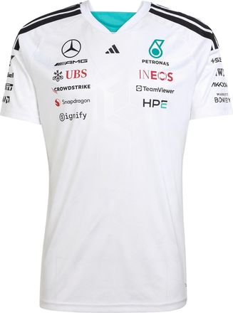 adidas Mens Mercedes - AMG Petronas Formula 1 Team Driver Jersey, White, XXL