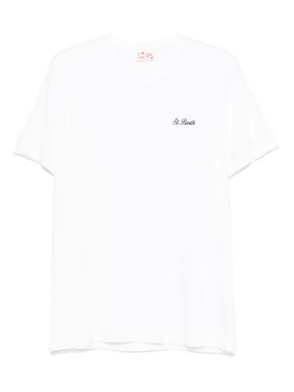 MC2 Saint Barth t-shirt à logo brodé - Blanc