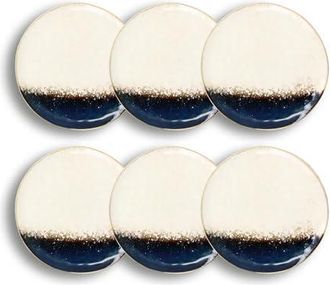 Ogo Living Lot 6 assiettes plates katanga 27.5cm en gr&egrave;s blanc - 2614713