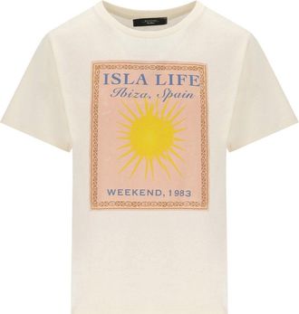 Weekend by Max Mara T-SHIRT PANTERA ECRU MAX MARA WEEKEND