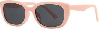 Generic Lunettes De Soleil Unisexes &Agrave; Monture Fine For Les Vacances, D&eacute;placements Et La Conduite(Pink)