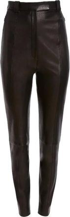 Khaite Waylin Pantalon Taille Haute Pliss&eacute; - Femme - Pantalons - Noir - Taille: 38 FR
