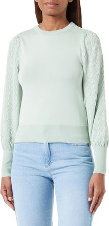 Only Damen Onlsylvia Ls Structure O-neck Knt, Seacrest, M