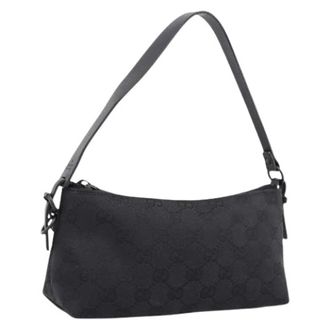 Gucci Sac &agrave; main en toile GG Pre-owned - Femme - Pre-owned - Noir - Taille: ONE Size